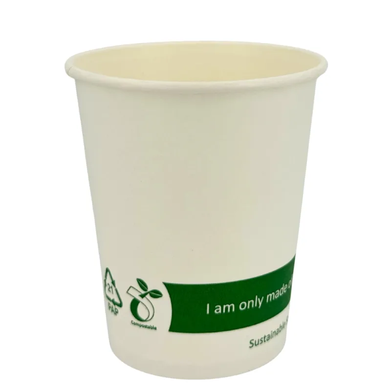 Vasos de Cartón Biodegradables y Compostables de 200ml